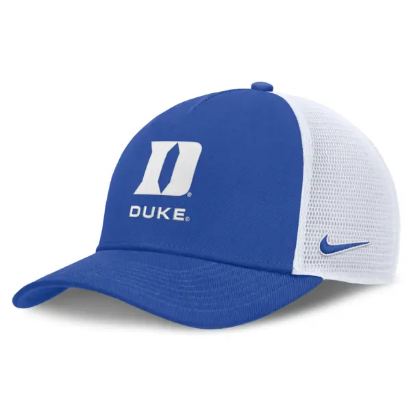 Nike Duke Sideline Rise Gameday College Trucker Adjustable Hat - Blue