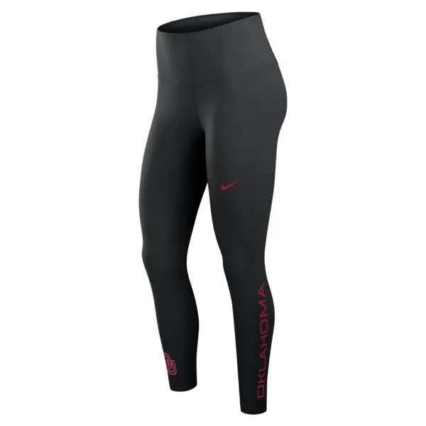Nike Oklahoma Zenvy Dri-fit College High Rise 7/8 Leggings - Black