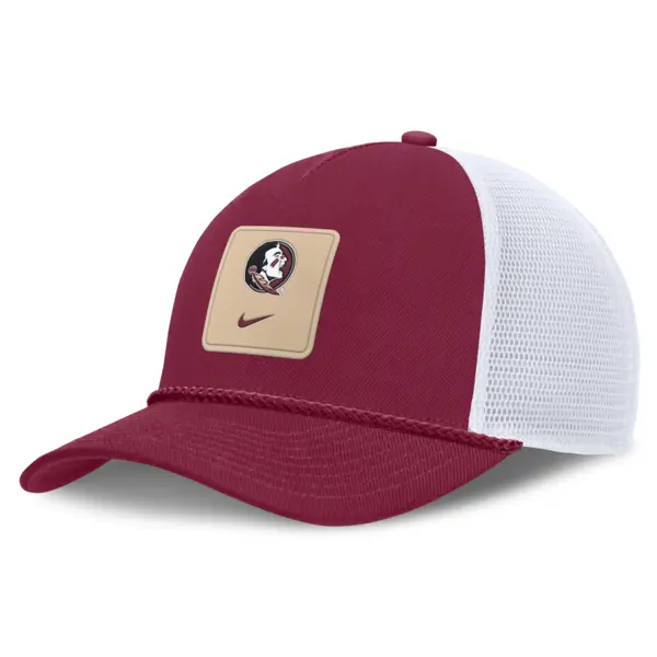 Nike Florida State Sideline Gameday Rope College Trucker Adjustable Hat - Red