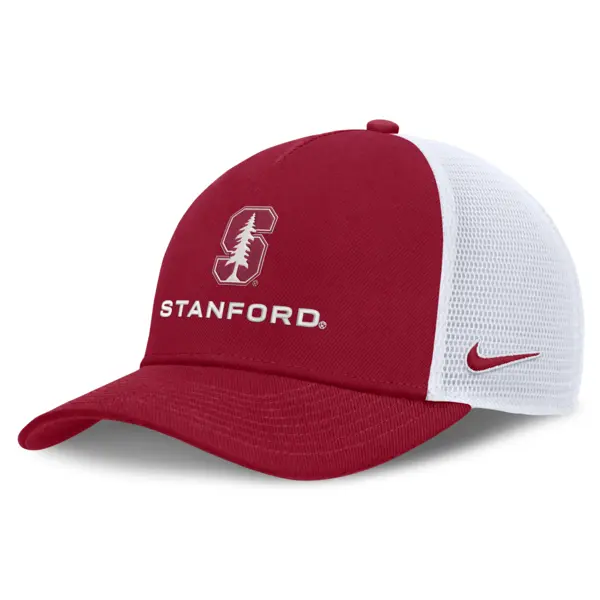 Nike Stanford Sideline Rise Gameday College Trucker Adjustable Hat - Red
