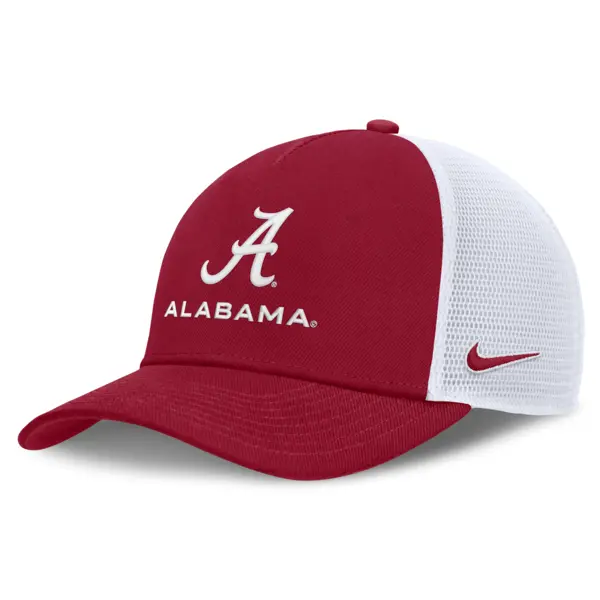 Nike Alabama Sideline Rise Gameday College Trucker Adjustable Hat - Red