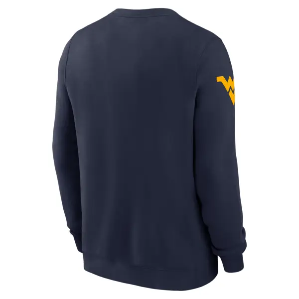 Nike West Virginia Sideline Club College Pullover Crew