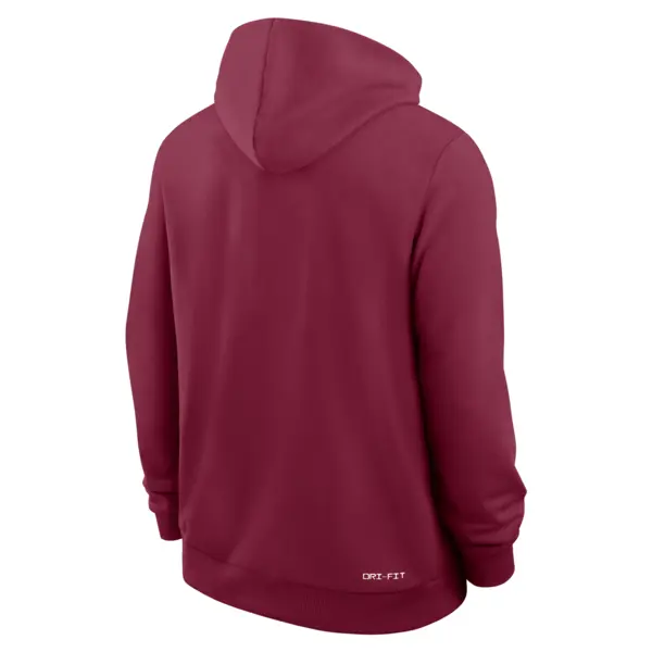 Nike Florida State Sideline Standard Issue Dri-fit College Full-zip Hoodie - Red