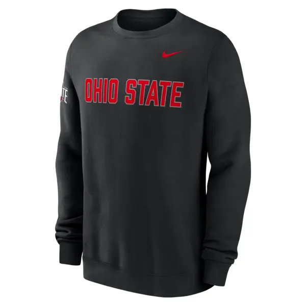 Nike Ohio State Sideline Club College Pullover Crew