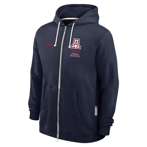 Nike Arizona Sideline Standard Issue Dri-fit College Full-zip Hoodie - Blue