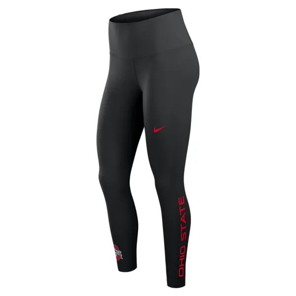 Nike Ohio State Zenvy Dri-fit College High Rise 7/8 Leggings - Black