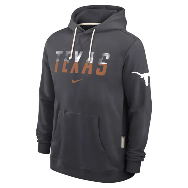 Nike Texas Sideline Standard Issue Dri-fit College Pullover Hoodie - Grey
