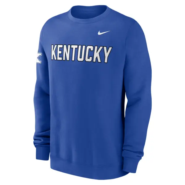 Nike Kentucky Sideline Club College Pullover Crew - Blue