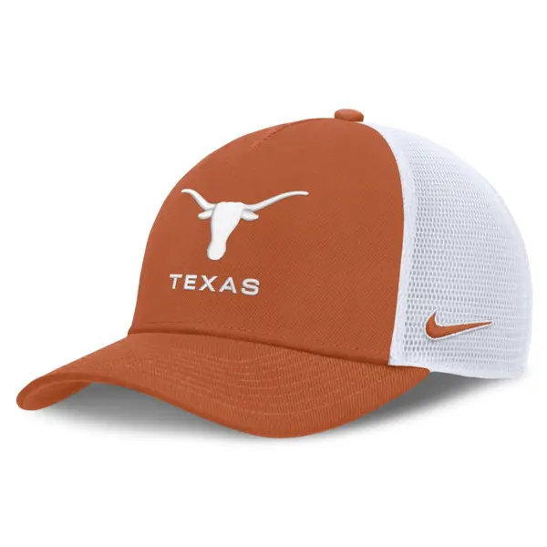 Nike Texas Sideline Rise Gameday College Trucker Adjustable Hat - Orange
