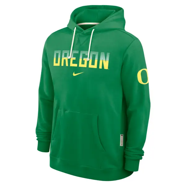Nike Oregon Sideline Standard Issue Dri-fit College Pullover Hoodie - Green