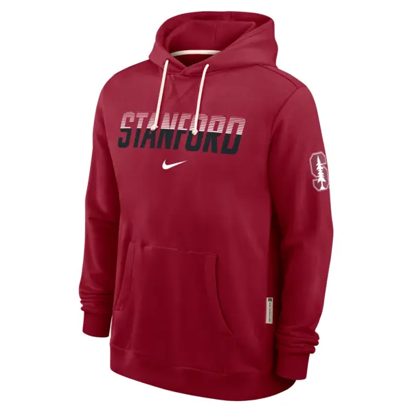 Nike Stanford Sideline Standard Issue Dri-fit College Pullover Hoodie - Red