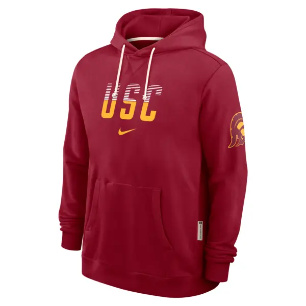 Nike Usc Sideline Standard Issue Dri-fit College Pullover Hoodie - Red
