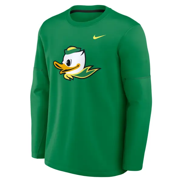 Nike Oregon Sideline Coaches Therma-fit College Long-sleeve T-shirt - Green