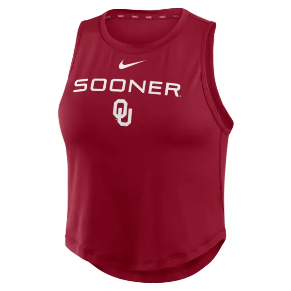 Nike Oklahoma One Dri-fit Cropped Tank Top - Red