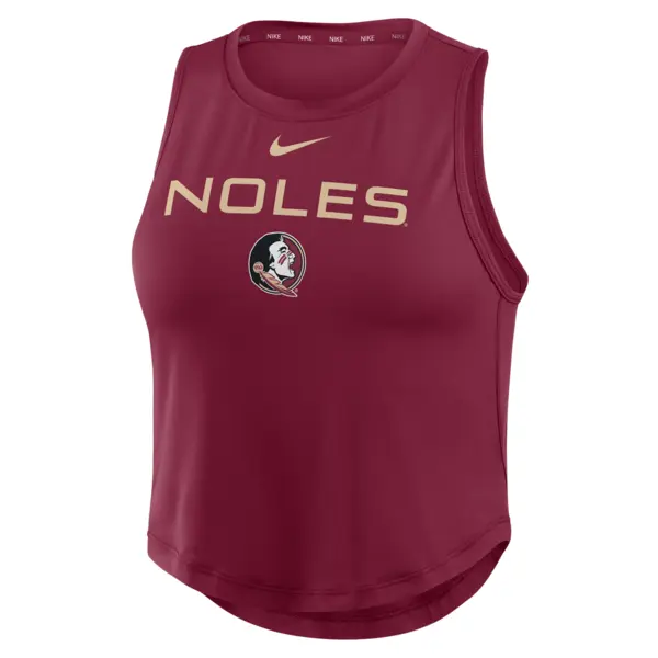 Nike Florida State One Dri-fit Cropped Tank Top - Red