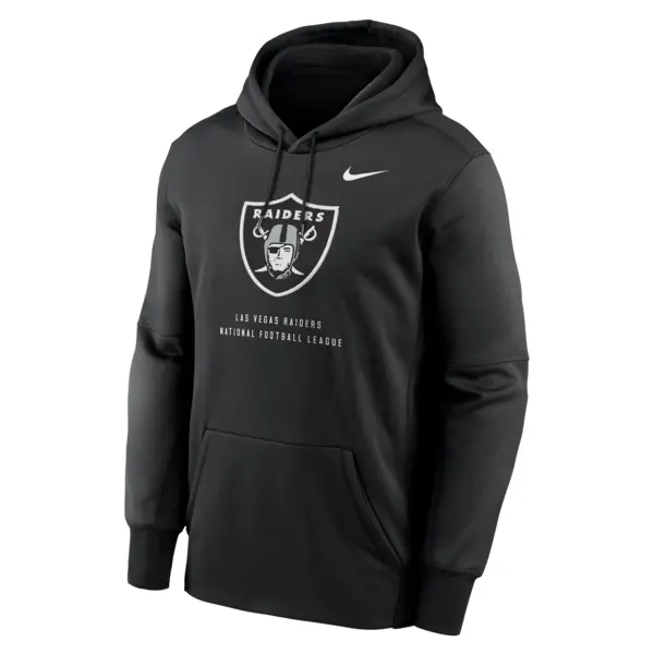 Nike Las Vegas Raiders Therma Nfl Pullover Hoodie - Black