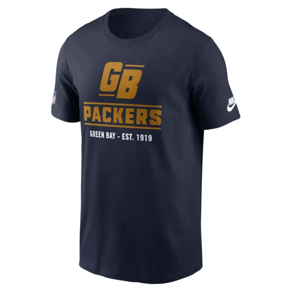 Nike Green Bay Packers Essential Dri-fit Nfl Long-sleeve T-shirt - Blue