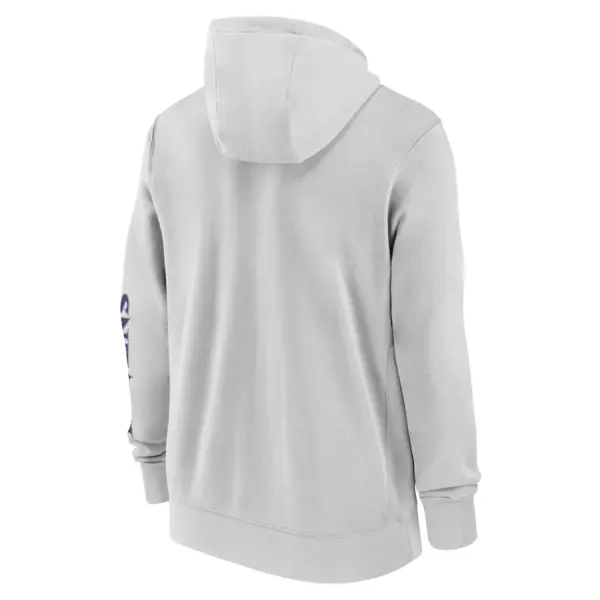 Nike Baltimore Ravens Club Nfl Full-zip Hoodie - Grey