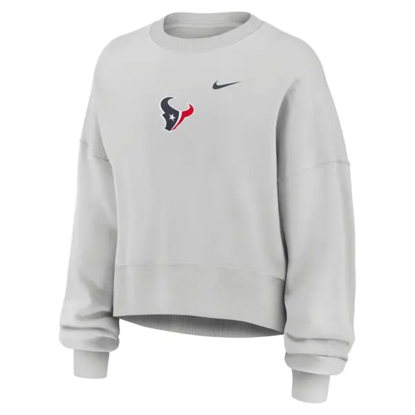 Nike Houston Texans Primetime Phoenix Nfl Oversized Pullover Crew