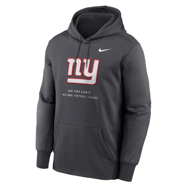 Nike New York Giants Therma Nfl Pullover Hoodie - Grey