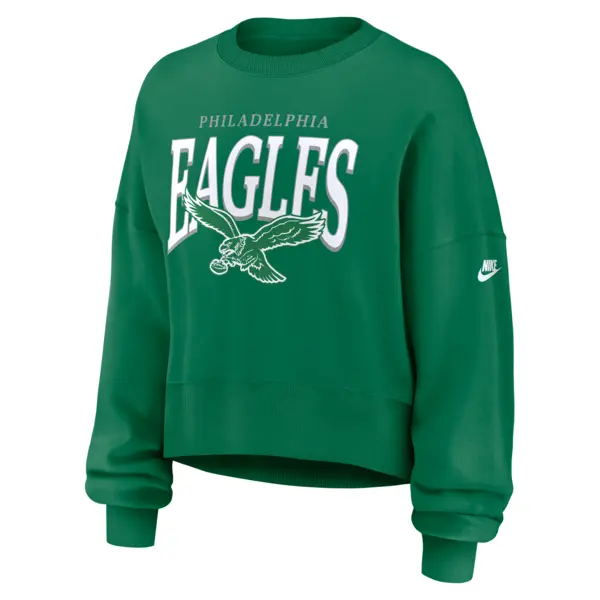 Nike Philadelphia Eagles Rewind Phoenix Nfl Oversized Pullover Crew