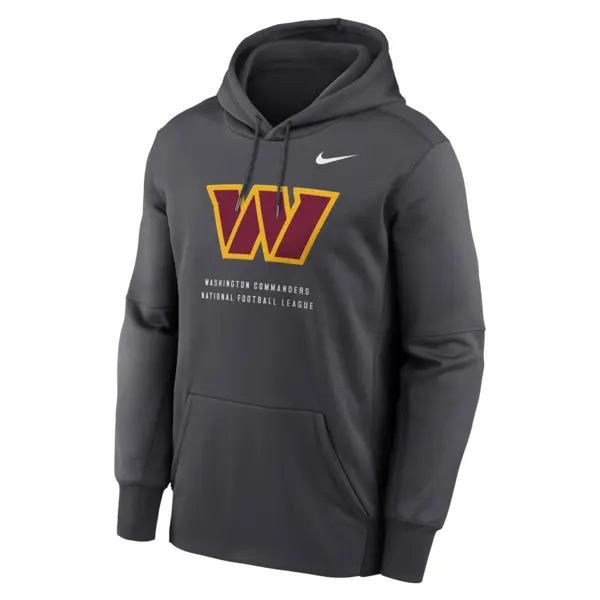 Nike Washington Commanders Therma Nfl Pullover Hoodie - Grey