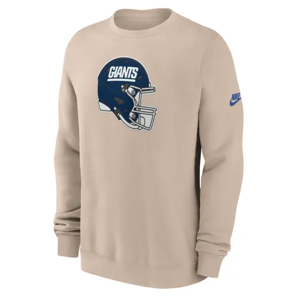 Nike New York Giants Rewind Club Nfl Pullover Crew - Brown