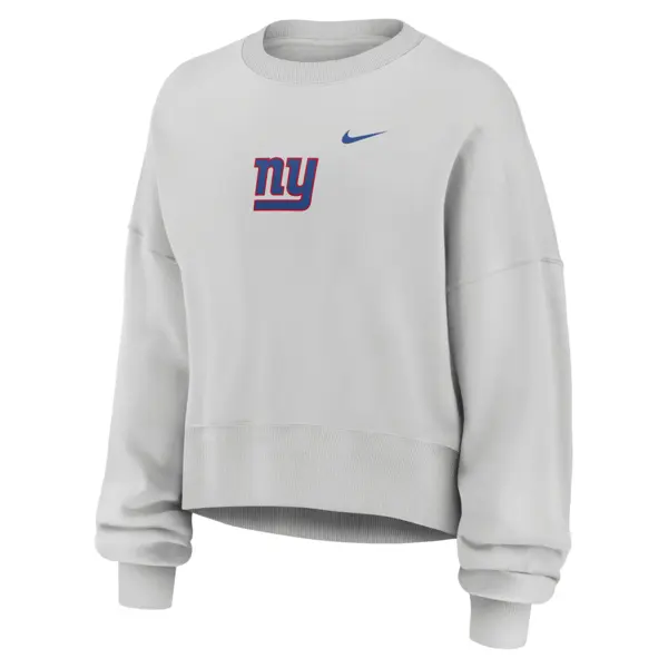 Nike New York Giants Primetime Phoenix Nfl Oversized Pullover Crew