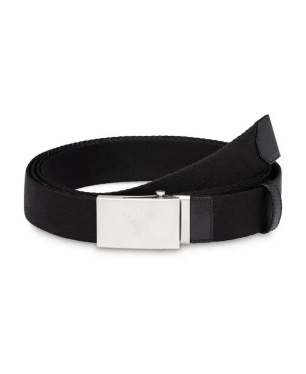 Prada Fabric Buckled Belt