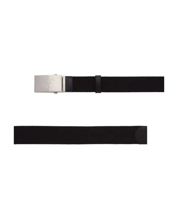Prada Fabric Buckled Belt