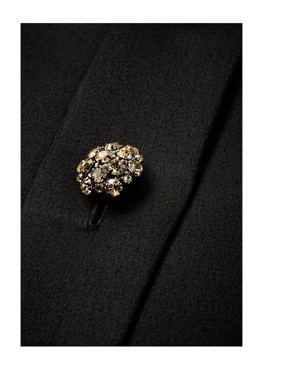 Saint Laurent Embellished Sleeveless Mini Dress