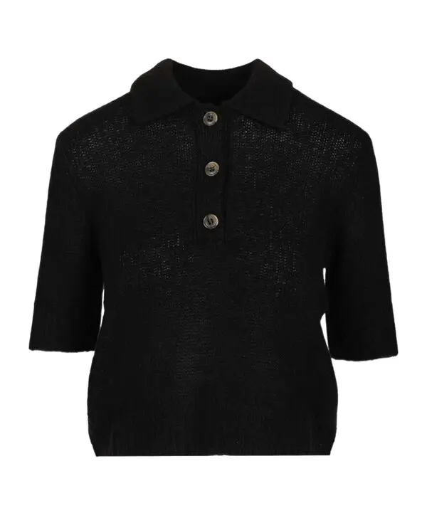 LISA YANG Masy Polo Knitwear - Black