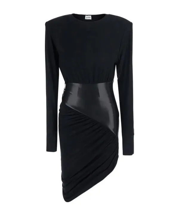 Andamane Round-neck Dress - Black