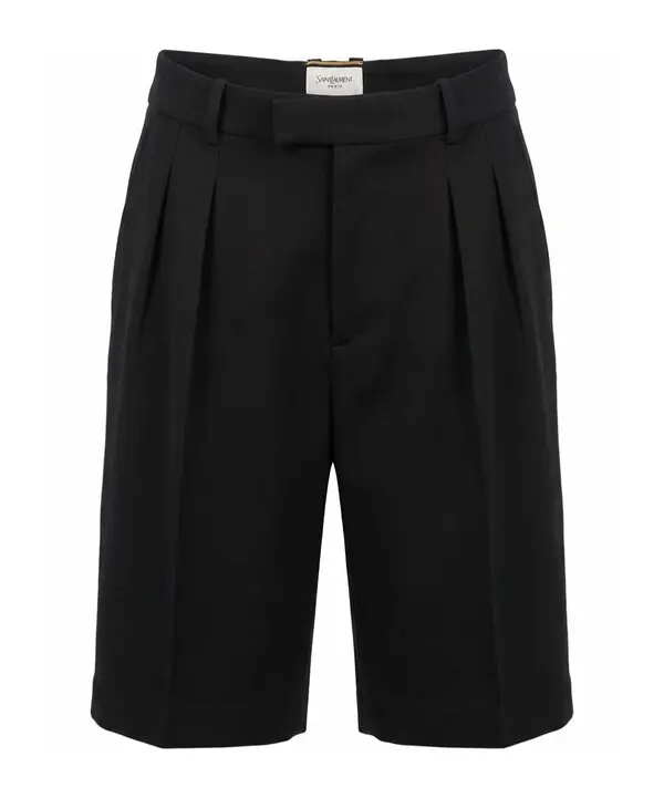 Saint Laurent Tailored Bermuda Shorts - Black