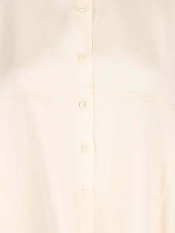 Brunello Cucinelli Balloon Sleeve Silk Shirt