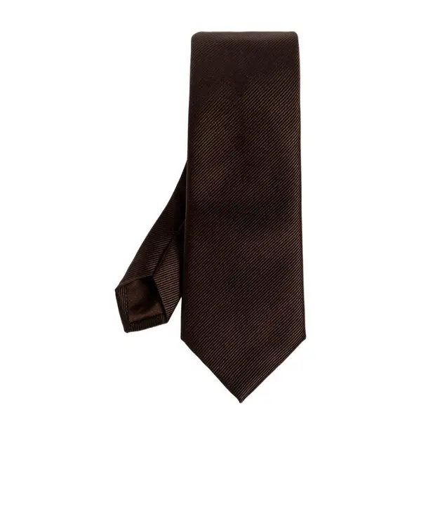 Giorgio Armani Pointed-tip Tie - Brown