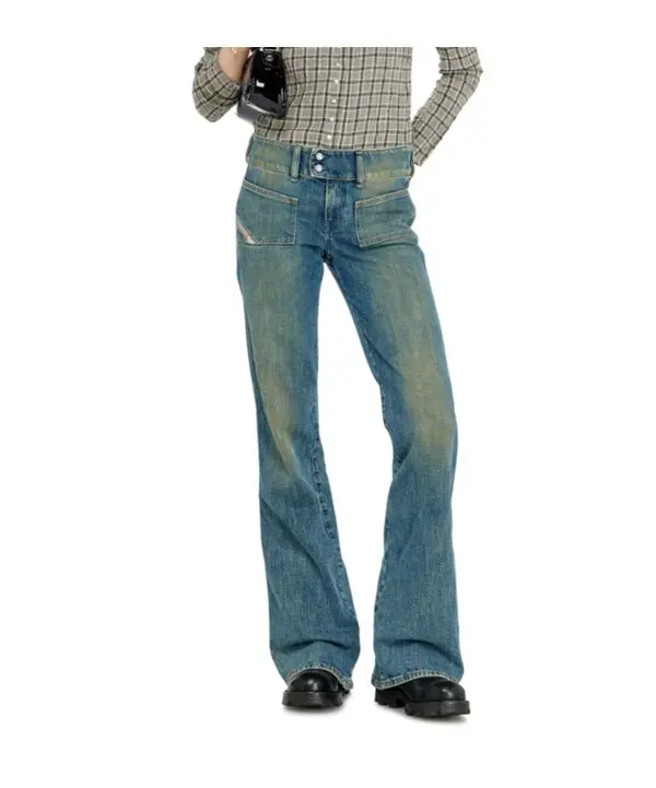 DIESEL® Bootcut Jeans Low-waist D-hush