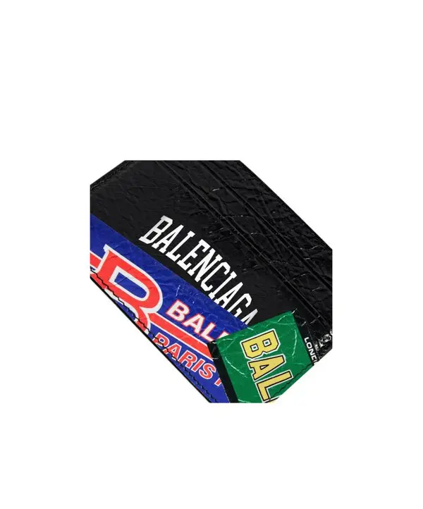 Balenciaga Logo Print Cardholder Wallet