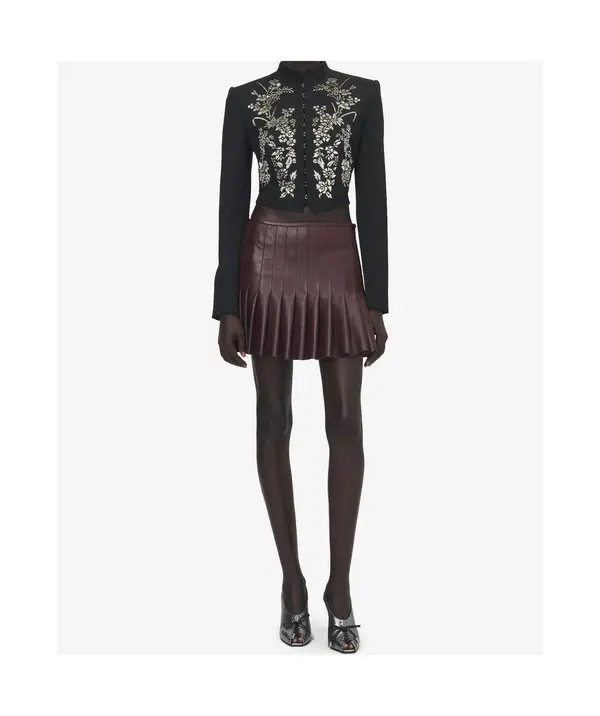 Alexander McQueen Pleated Mini Skirt