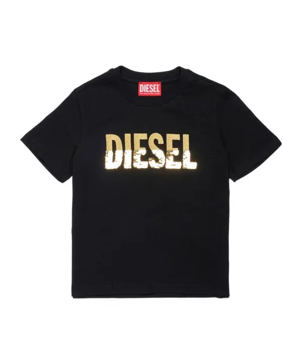 DIESEL® Sequin-embellished T-shirt - Black