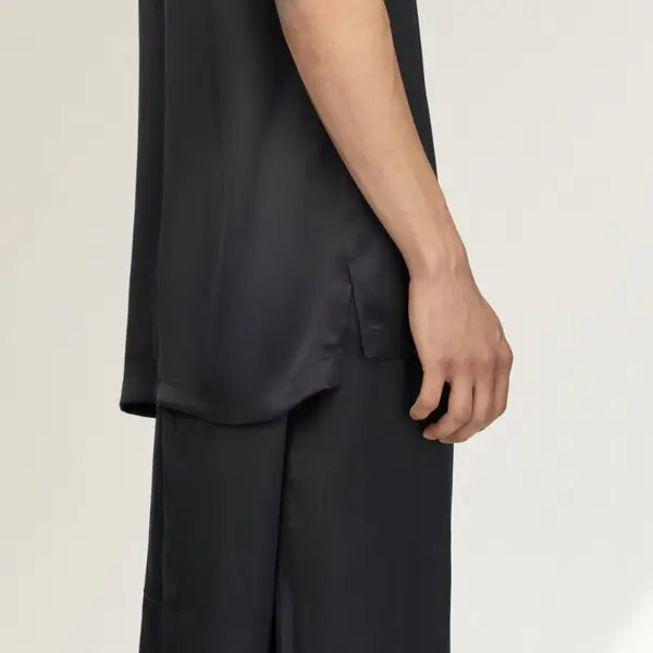 Y3 Liquid Logo Satin T-shirt