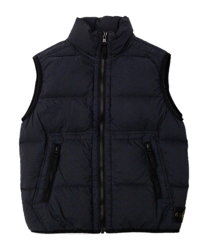 Stone Island Zippered Down Vest - Blue