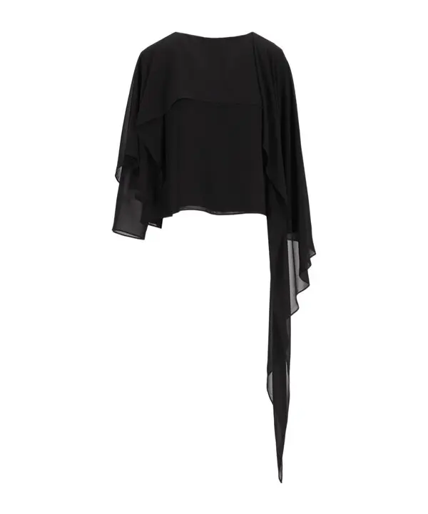 MAISON MARGIELA Asymmetric Draped-panel Blouse