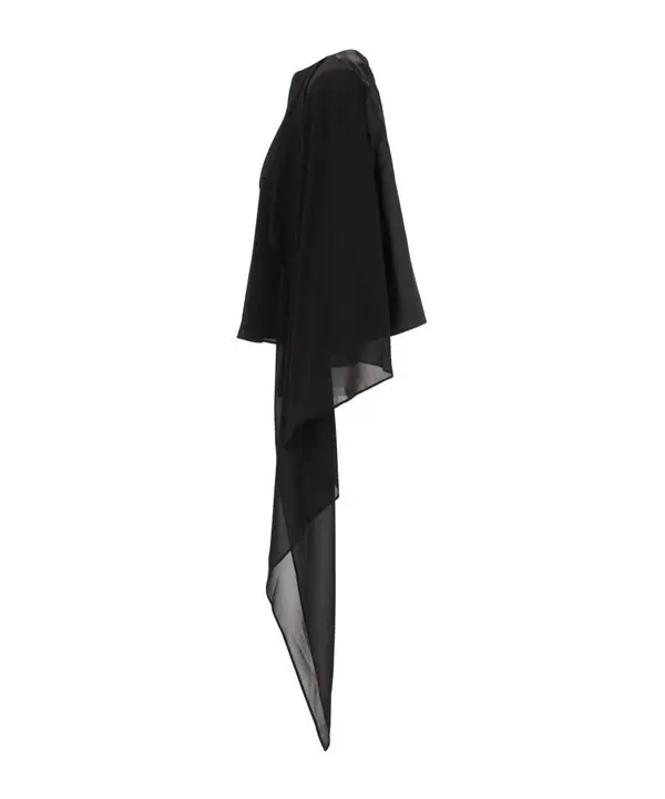 MAISON MARGIELA Asymmetric Draped-panel Blouse