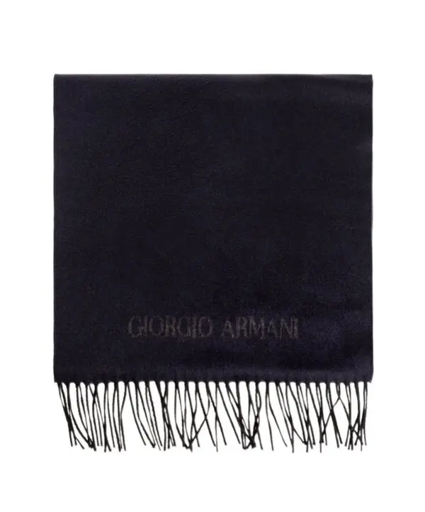 Giorgio Armani Tasseled Scarf - Navy