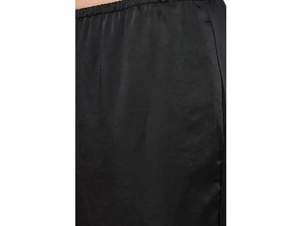 Madewell The Devon Pants Satin Clothing Dark Chicory - Black
