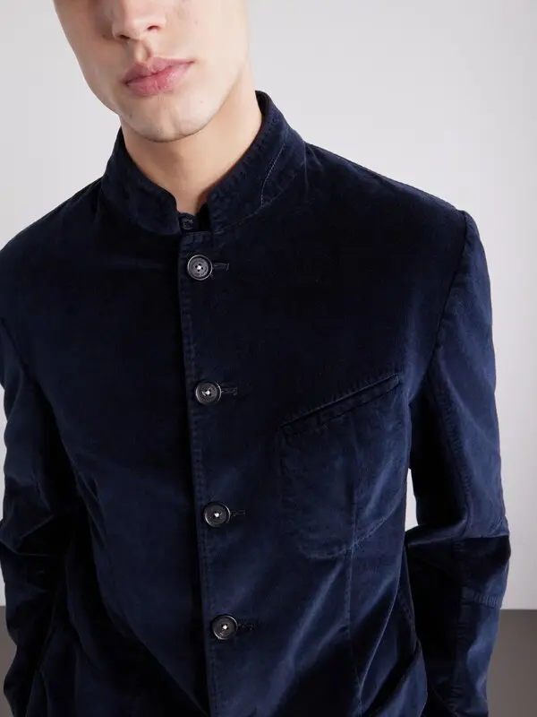 Massimo Alba Gstaad Panelled Cotton-velvet Jacket