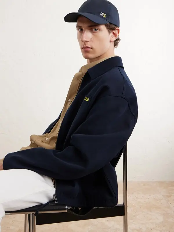 Loewe Logo Appliqué Cotton Baseball Cap