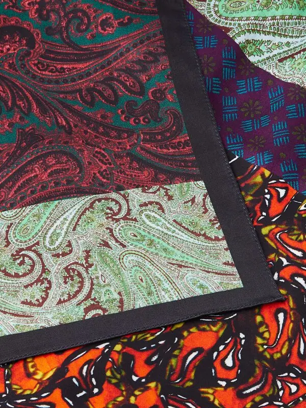 Dries Van Noten Flora Printed Satin Scarf