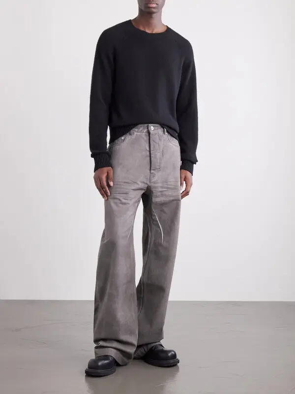 Rick Owens Geth Wide-leg Jeans - Gray